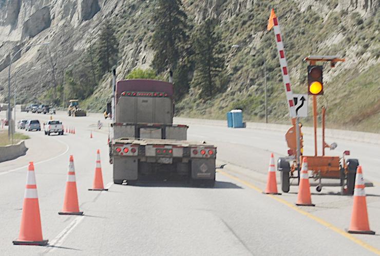 Expect delays: Retaining wall going in at slide site | News | pentictonherald.ca