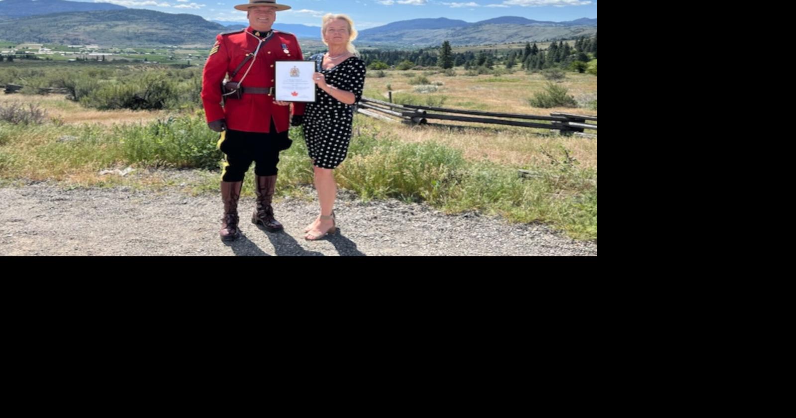 Mountie dons red serge to personally welcome new Canadian ...