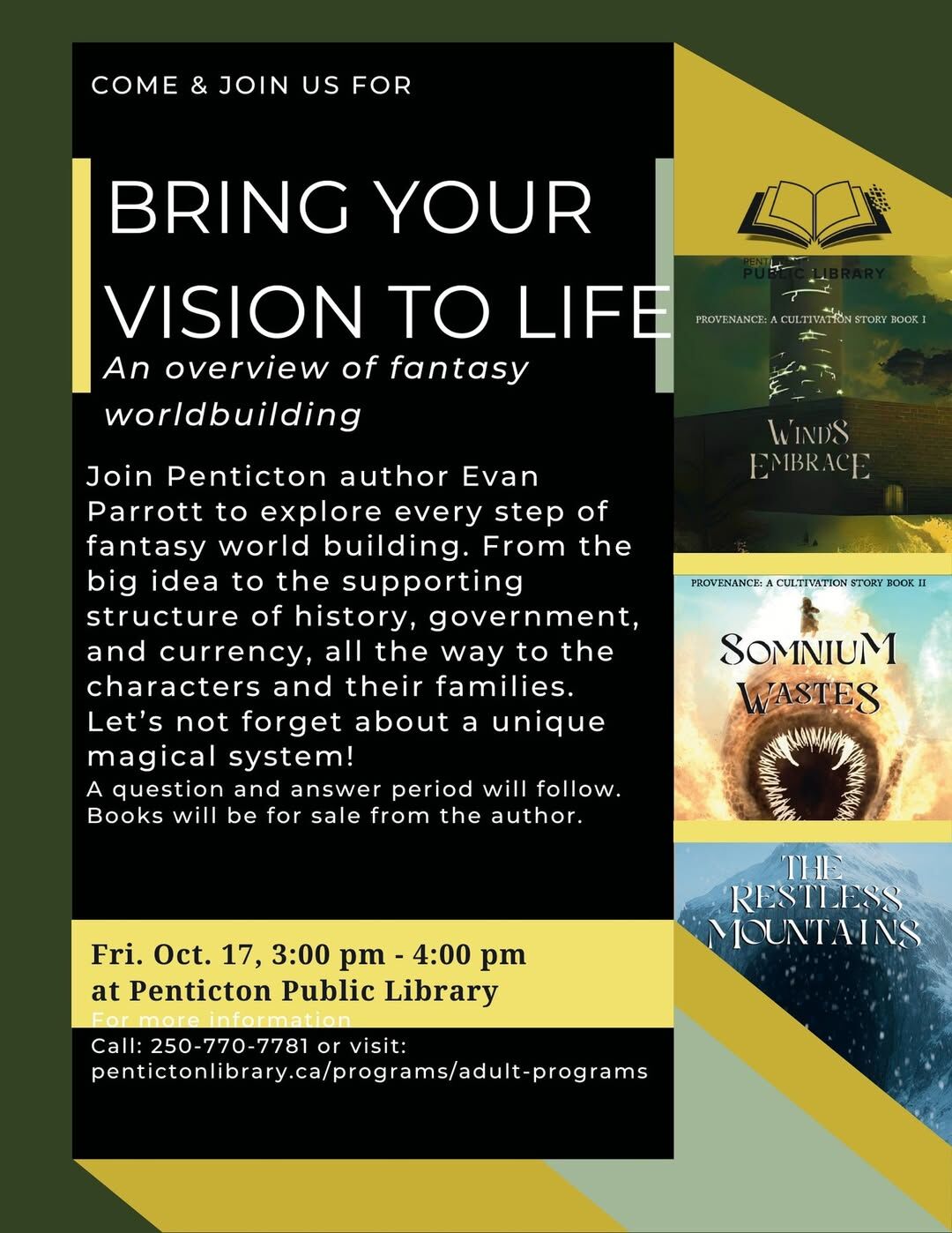 Penticton Library hosting author Evan Parrott on Oct. 17 | News ...