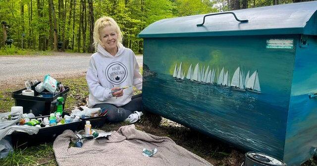 Muskoka’s most unlikely art canvas? Bear-proof garbage bins turned into ...