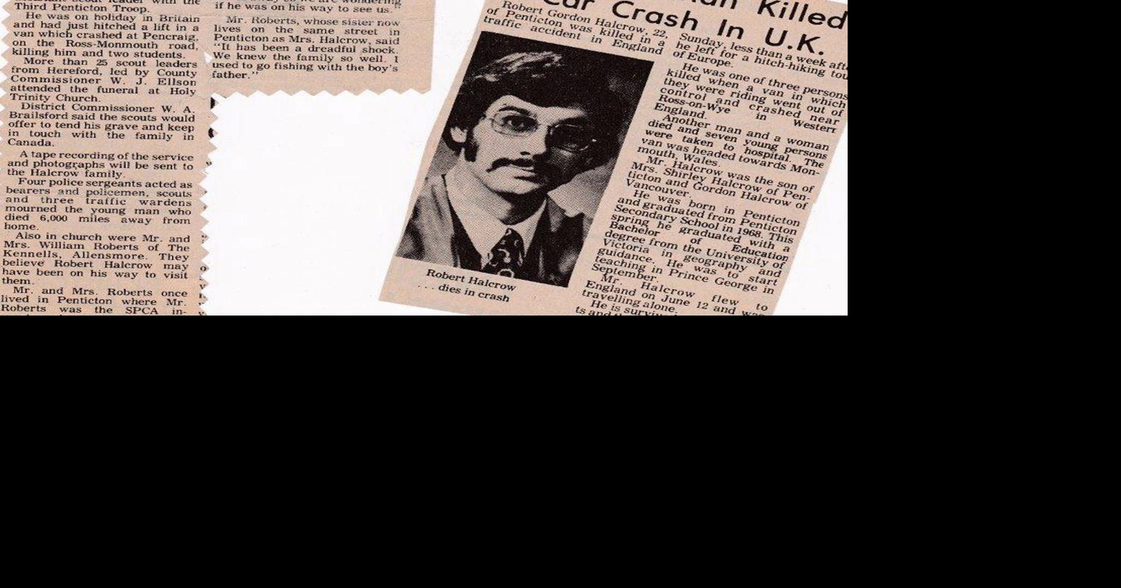 Robert Gordon Halcrow (1950–1973) | Life | pentictonherald.ca