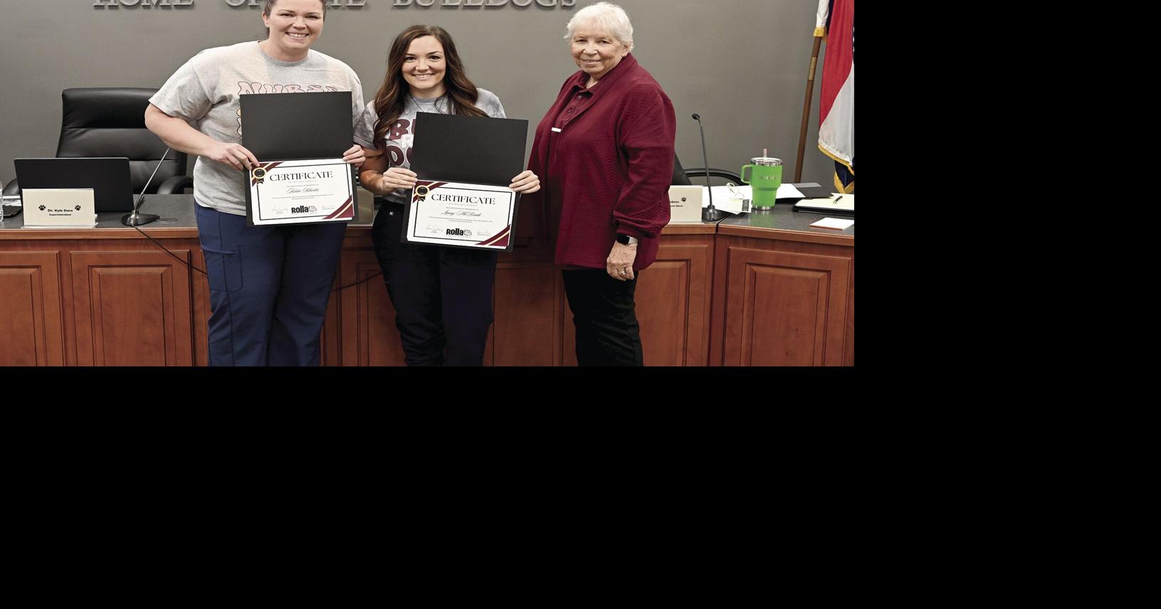 ROLLA SCHOOL BOARD: Accomplishments honored and seats reorganized April ...