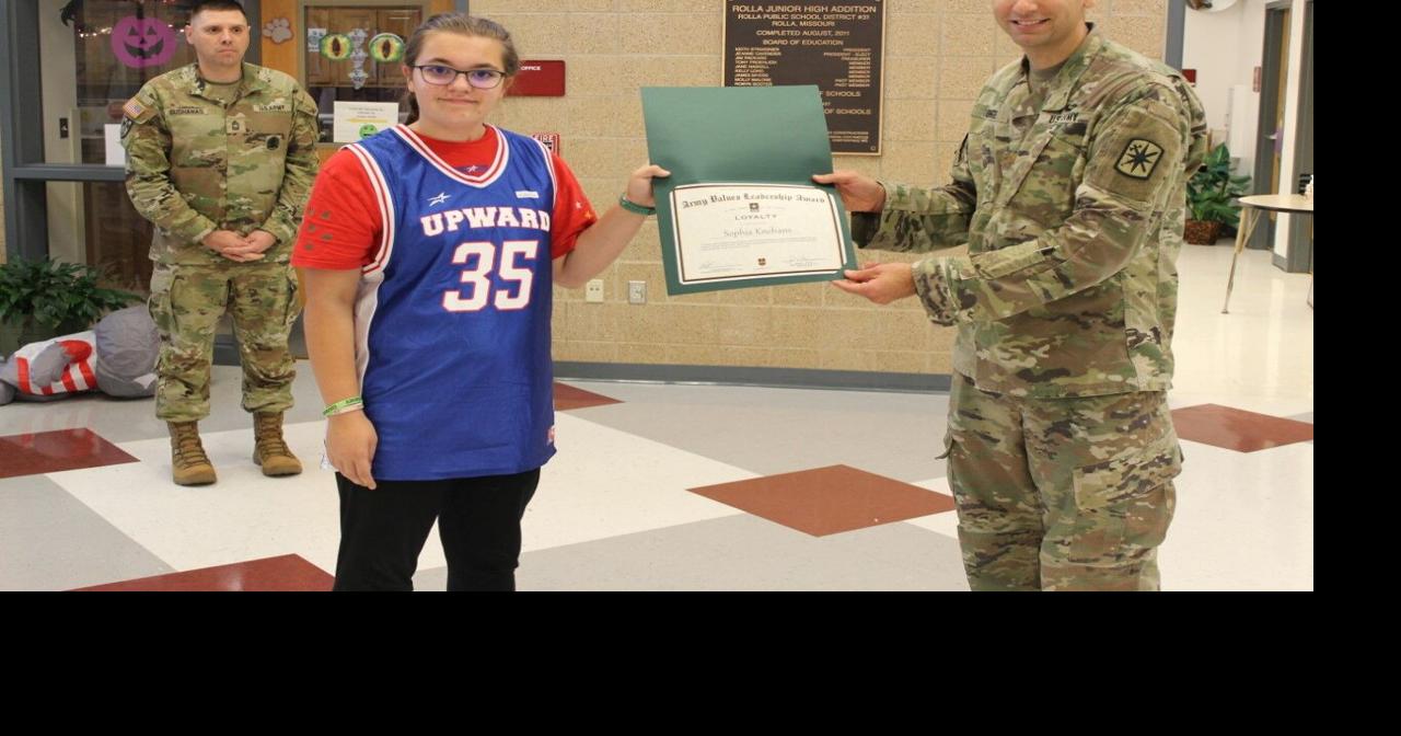 Rolla seventh grader earns Fort Leonard Wood Army Award | The Focus ...