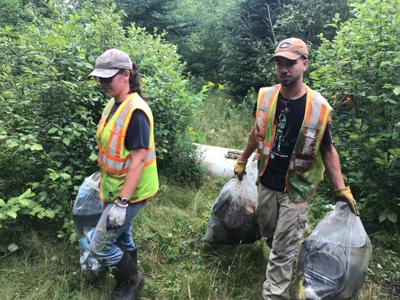 Students help clean up illegal dumping site in Pictou | Community ...
