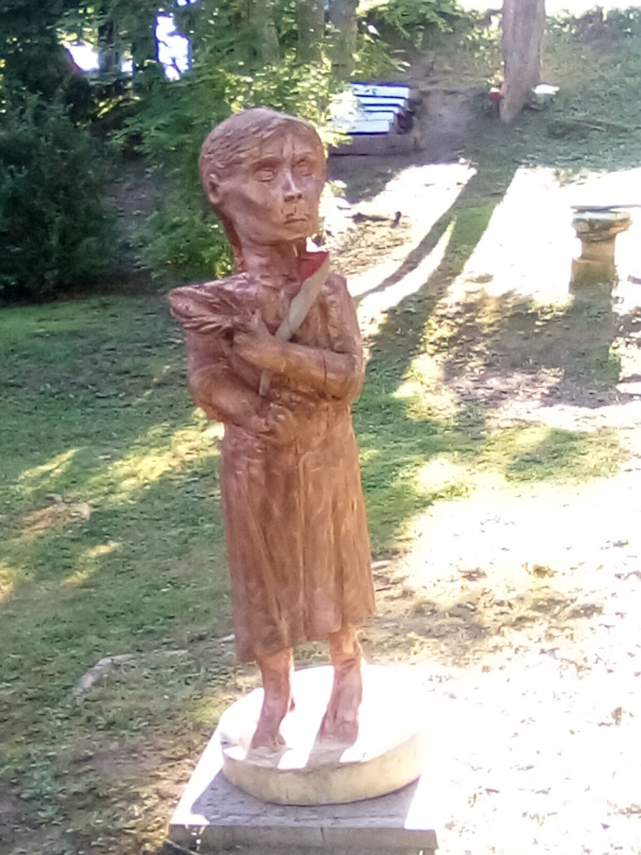 Pictou County man carves statue, writes poem for awareness on war in ...