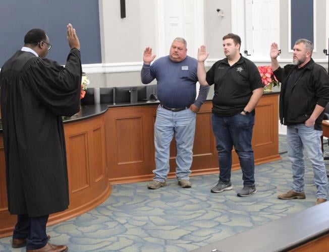 Henry County Jailer Scott Southworth and his deputies received the oath ...