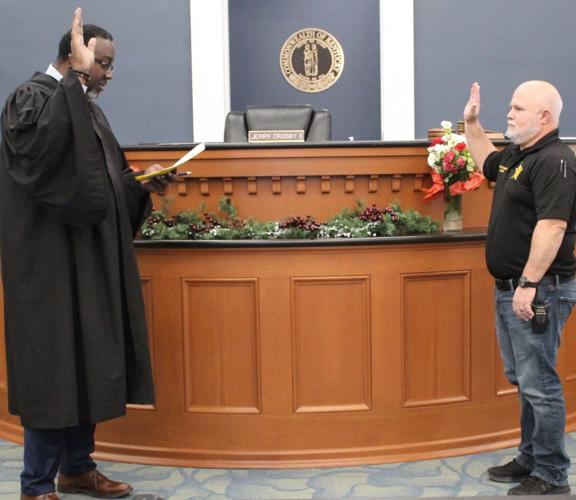 Henry County Jailer Scott Southworth and his deputies received the oath ...