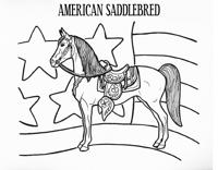 saddlebred coloring pages