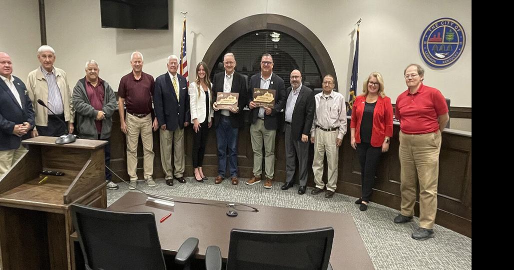 Higdon and Pollock presented 'Friend of Kentucky Cities' Award | News ...