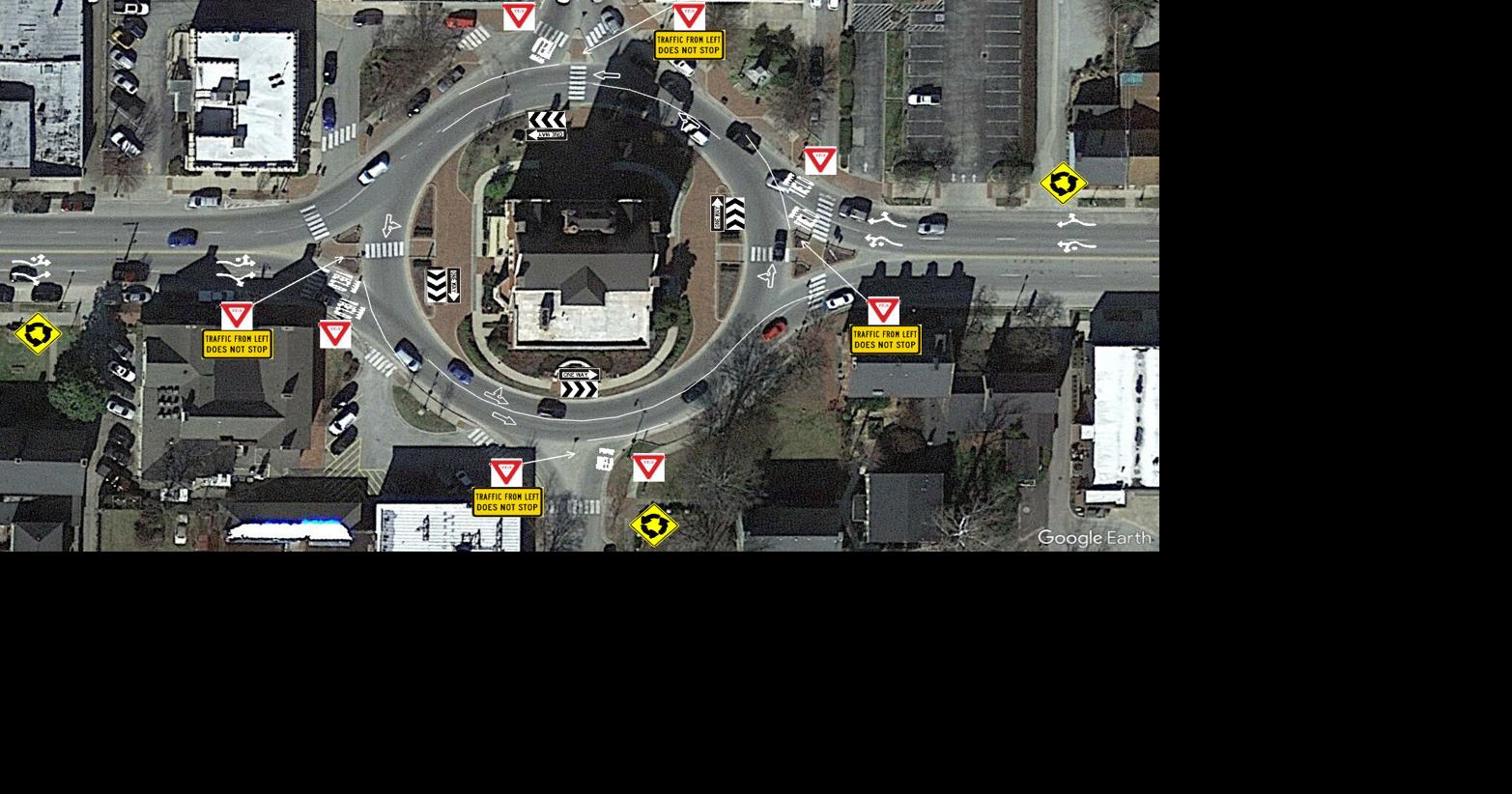 Traffic patterns changing this week at new roundabout and Courthouse ...