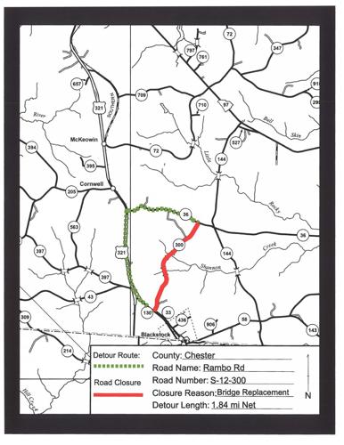 Moffitt Creek, Rambo Road will be closed | News | pmg-sc.com