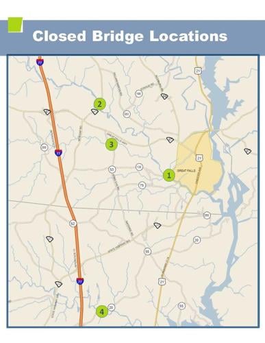 Status of Chester County bridges near Great Falls | The News & Reporter ...