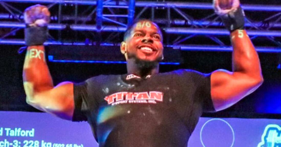 Talford strong in setting world bench press record | The Lancaster News ...