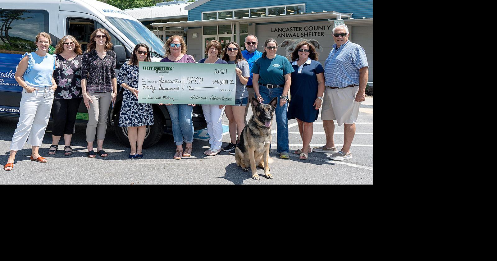 Nutramax donates $40,000 to LSPCA | The Lancaster News | pmg-sc.com