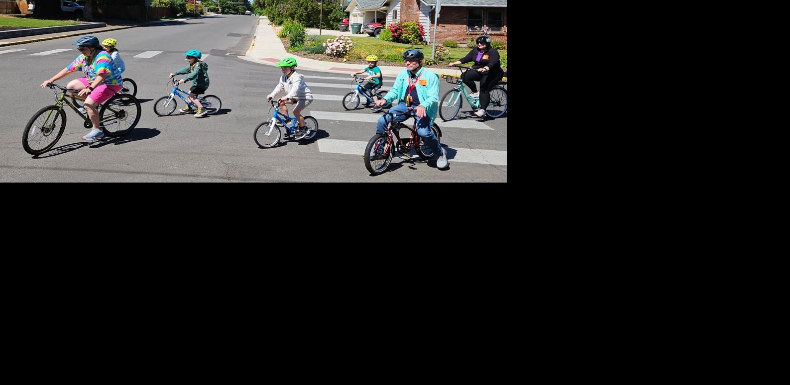 Elementary students learn the bicycle rules of the road | News | polkio.com