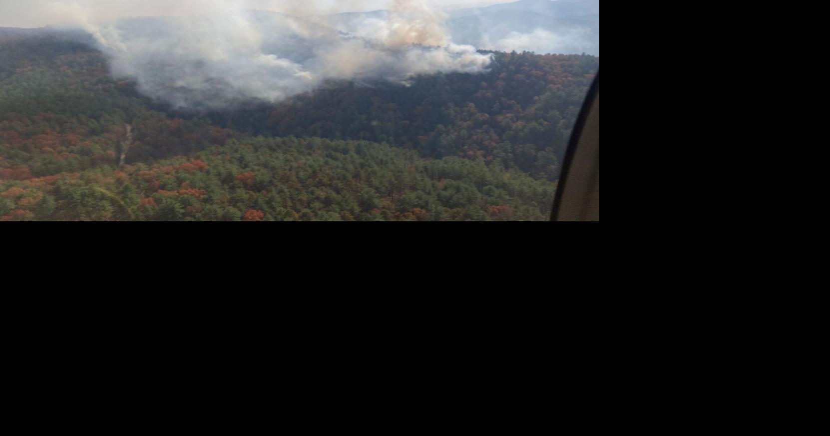 Smoke in Greenville, Anderson coming from Oconee forest fire