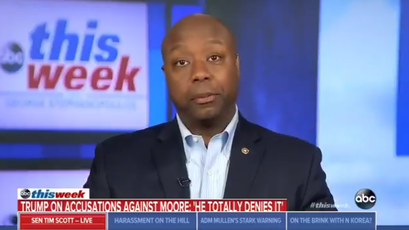 Sen. Tim Scott: 'The best thing Roy Moore can do for the country is ...