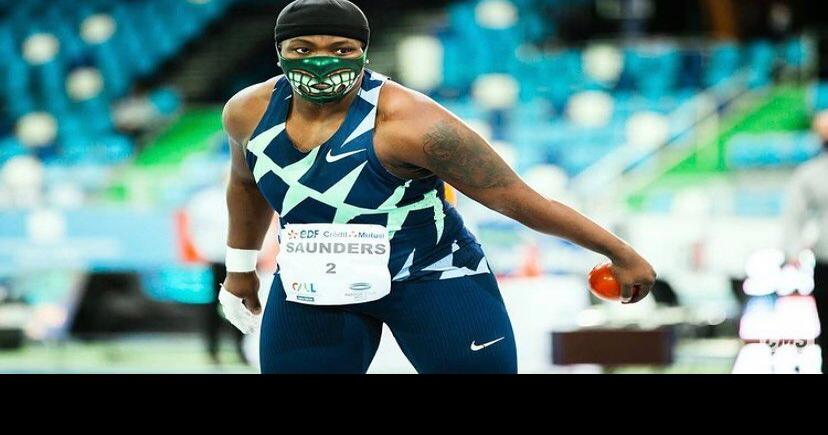 Charleston Olympian Raven Saunders launches personal best in shot put ...