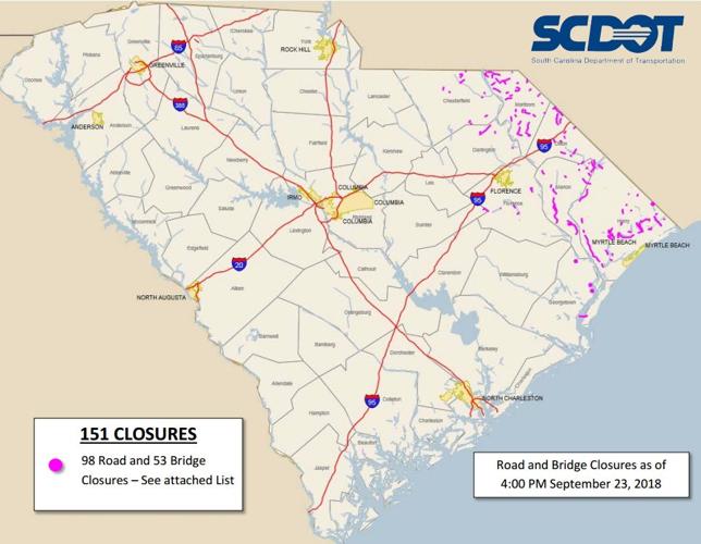 I-95 is open in SC and NC but travel still a challenge due to flooding