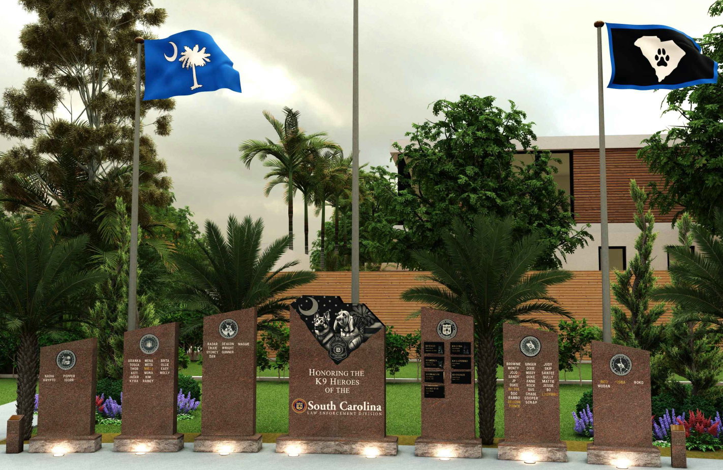 Five SC police dogs who gave their life in the line of duty