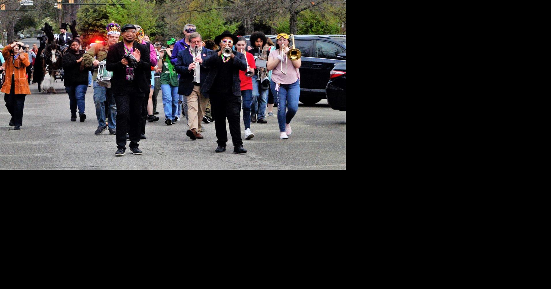 New Orleans-style funeral parade kicks off 15th Joye in Aiken festival
