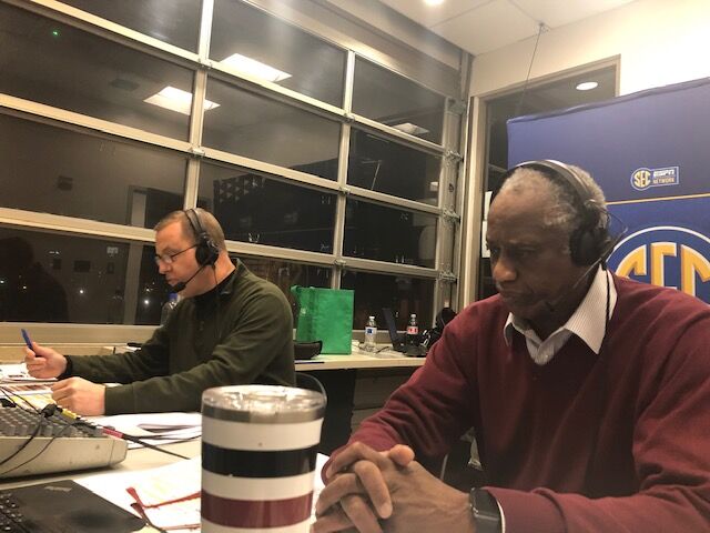 'Definitely odd': Gamecocks' basketball broadcasts live from baseball field