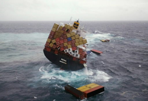 Stricken ship cracks as captain faces NZ court