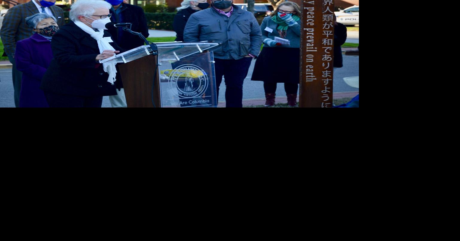 Columbia's officials, arts, and peace organizations debut peace pole in ...