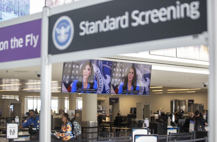 2 SC airports won’t play Noem video blaming Democrats