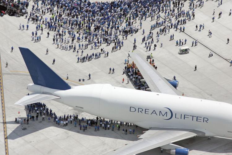 Boeing 787 Roll Out Aerials