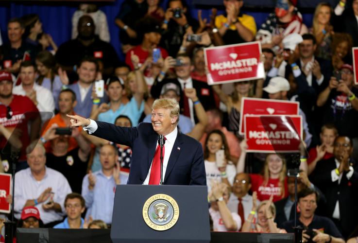 Trump dishes out jabs and praise in SC rally for Gov. Henry McMaster