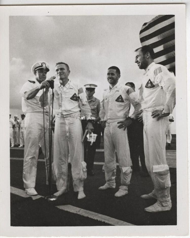 Patriots Point exhibit covers Yorktown recovering Apollo 8