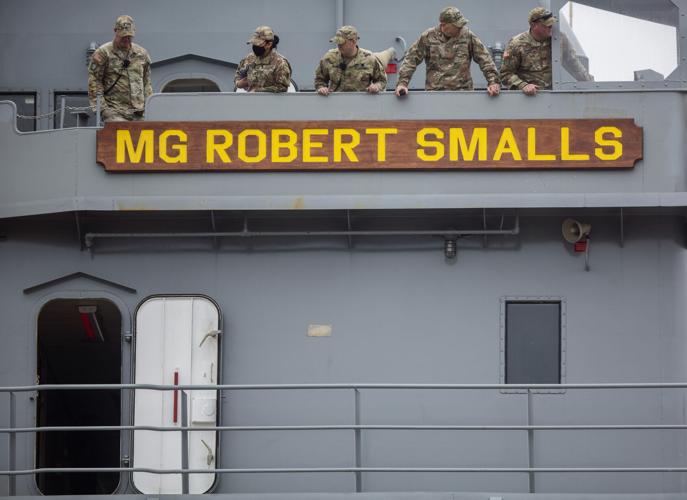 Family of Black Civil War hero Robert Smalls boards Army ship named for ...