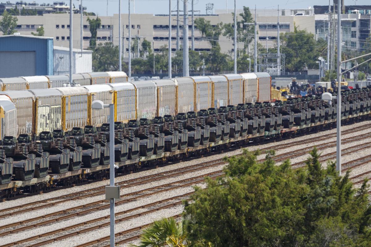 Tanks on a train at Columbus Street Terminal raise eyebrows