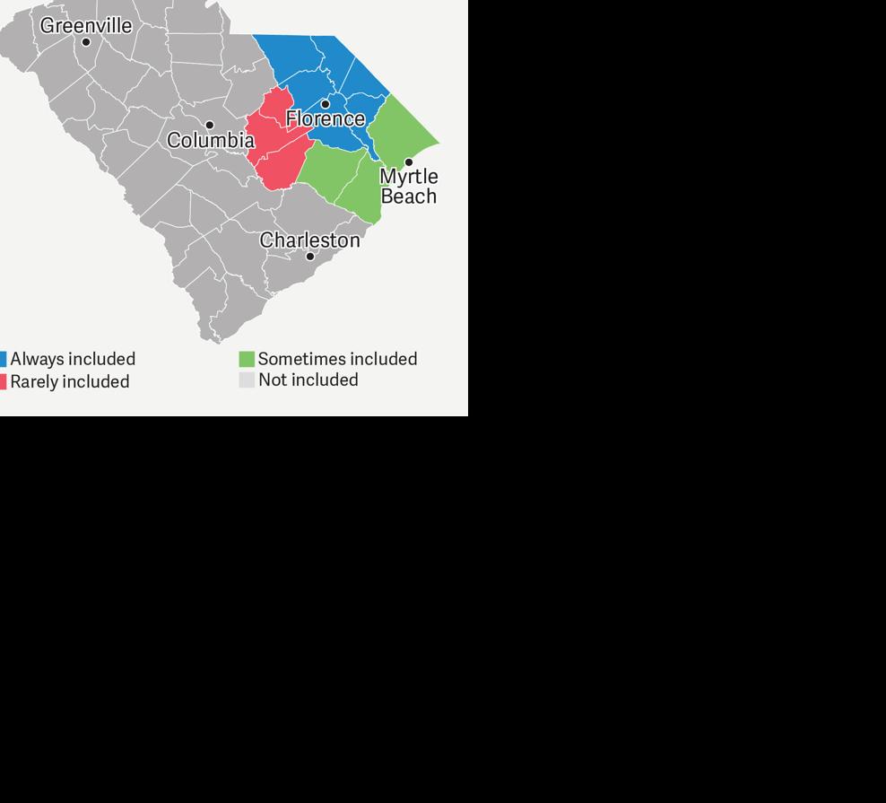 What is the Pee Dee, South Carolina's northeastern region?