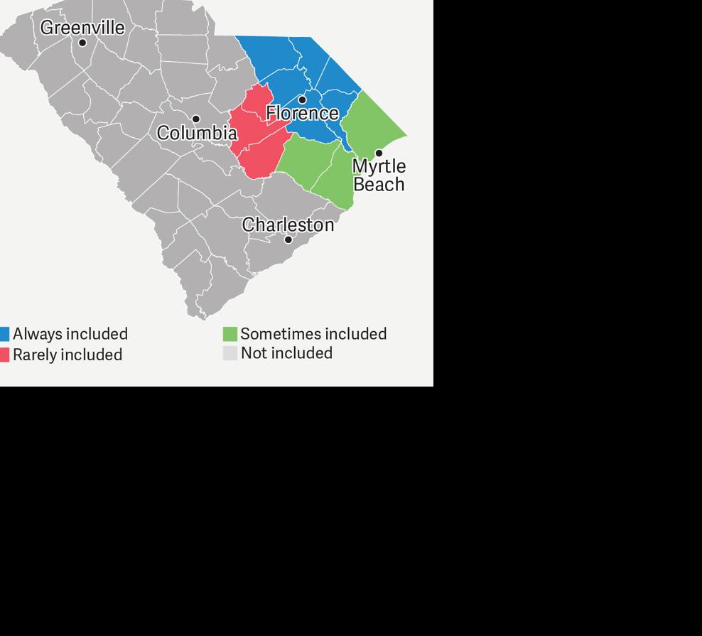 What is the Pee Dee, South Carolina's northeastern region?