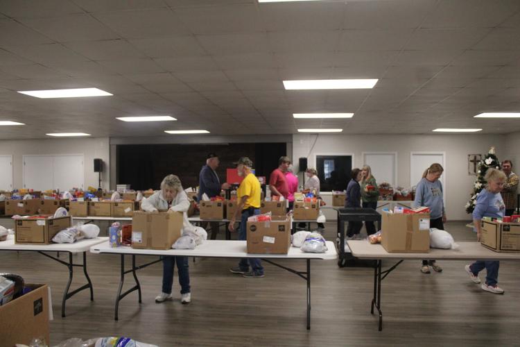 Food boxes from church feeds community during holiday