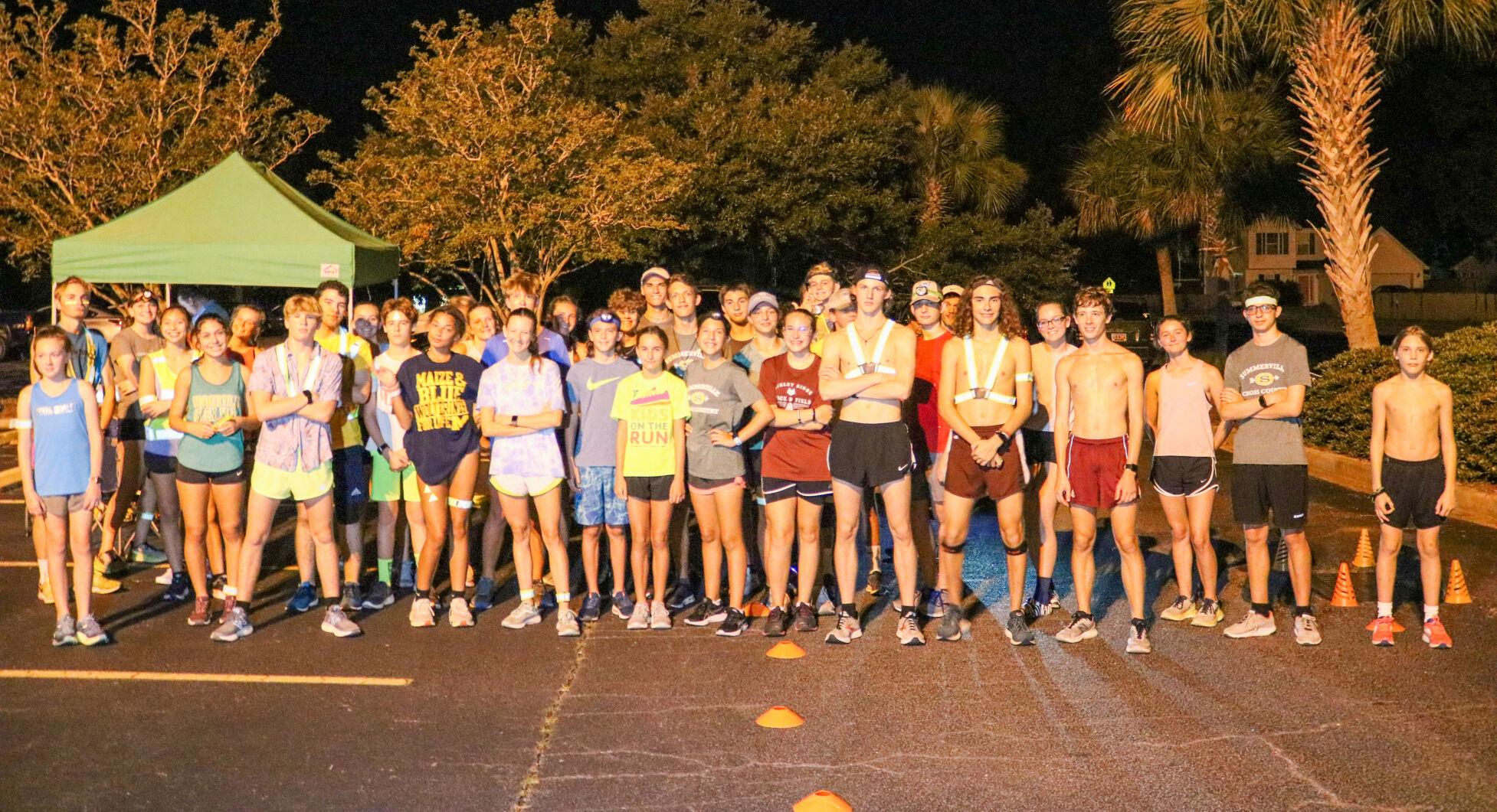 High school runners open cross country practice with Midnight Run ...