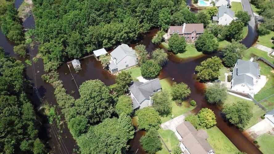 County: Flooding occurring in neighborhoods near the Ashley River