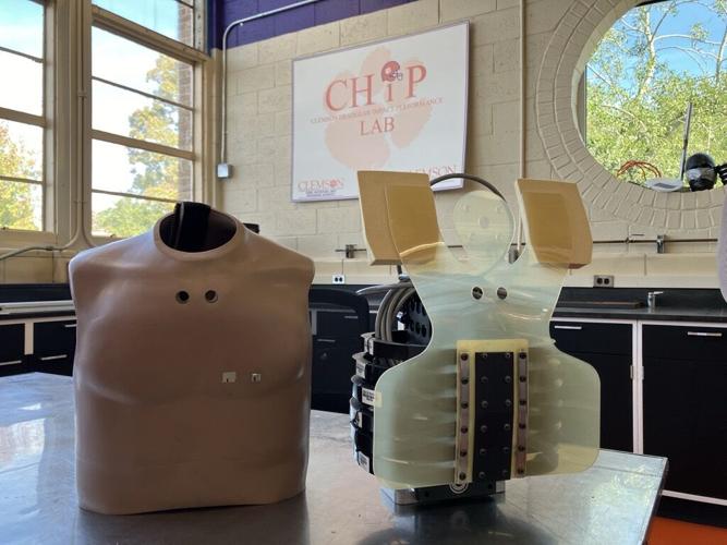 Clemson headgear lab studies football helmets and facemasks