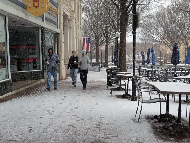 Photos: Snowstorm brings Spartanburg's first snow in 3 years