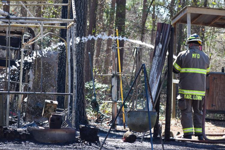 Edgefield County police vehicle damaged in North Augusta fire