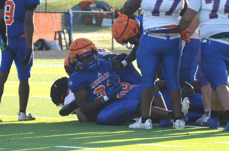 Midland Valley hosts spring football game on new turf