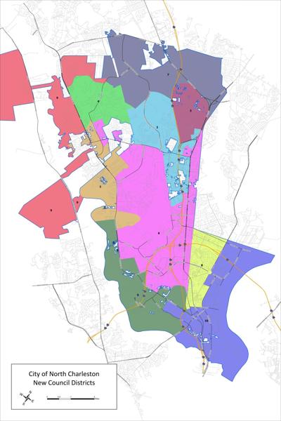 North Charleston's new city council district map at play in Nov. 7 election