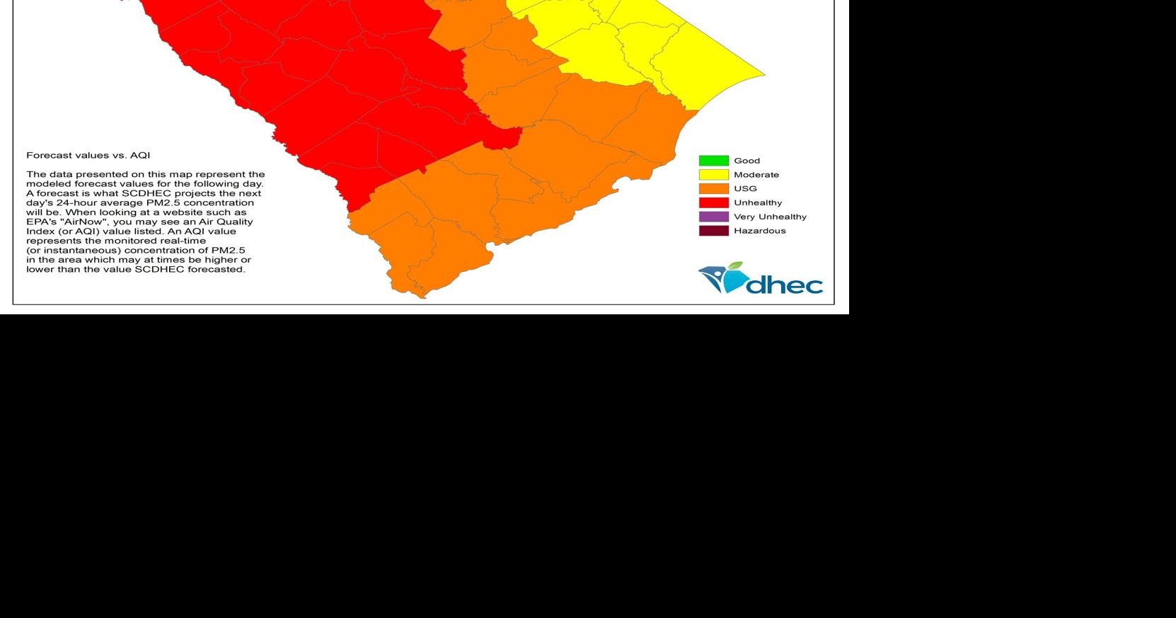 Code red air quality alert issued for Aiken, Barnwell, Edgefield ...