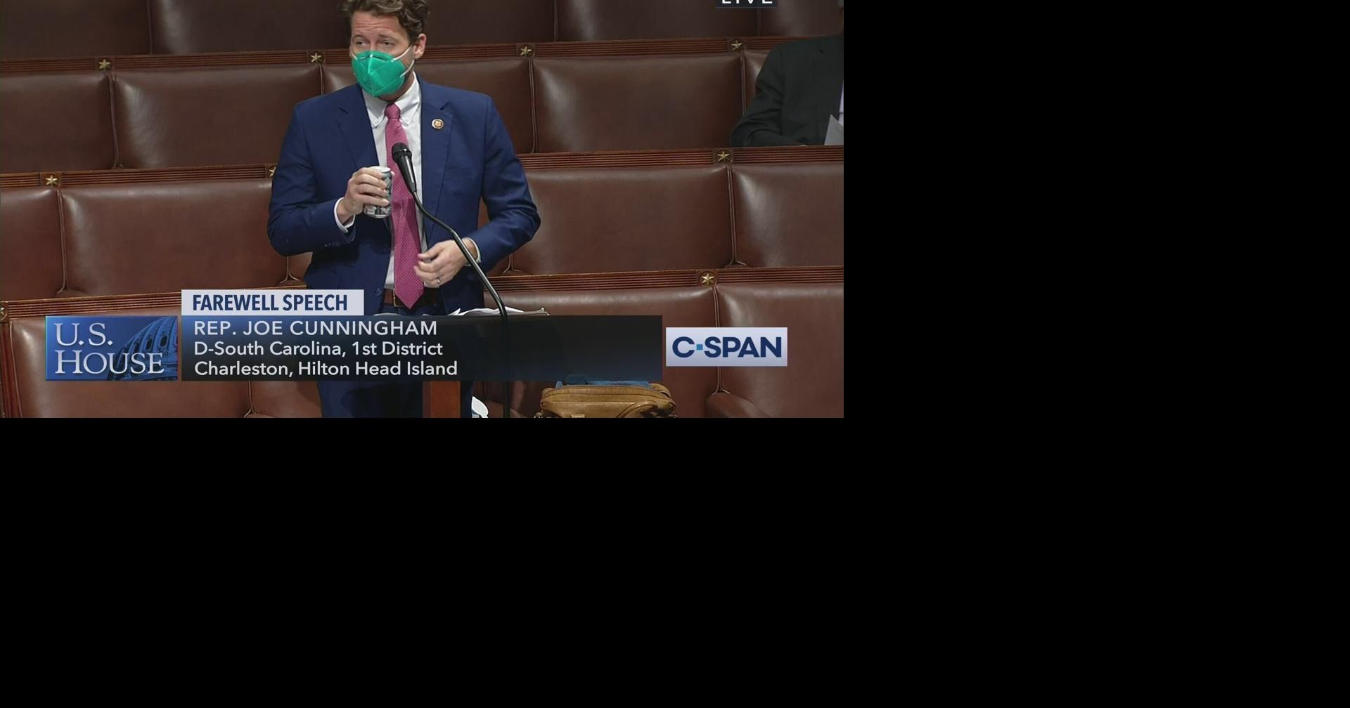 SC congressman Joe Cunningham calls out DC hypocrisy and cracks beer in ...