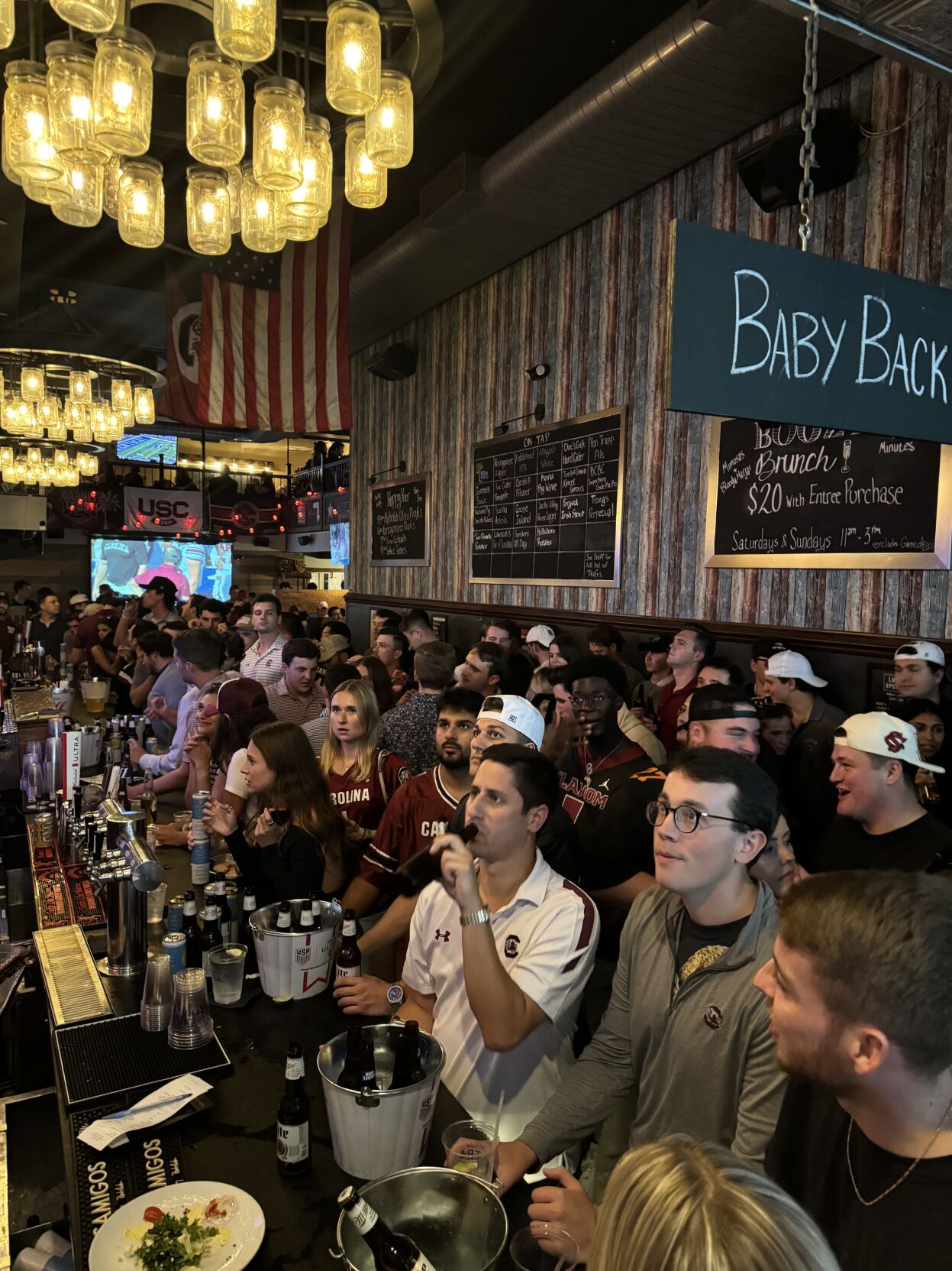 Miles away, USC and Clemson fans gather for game day