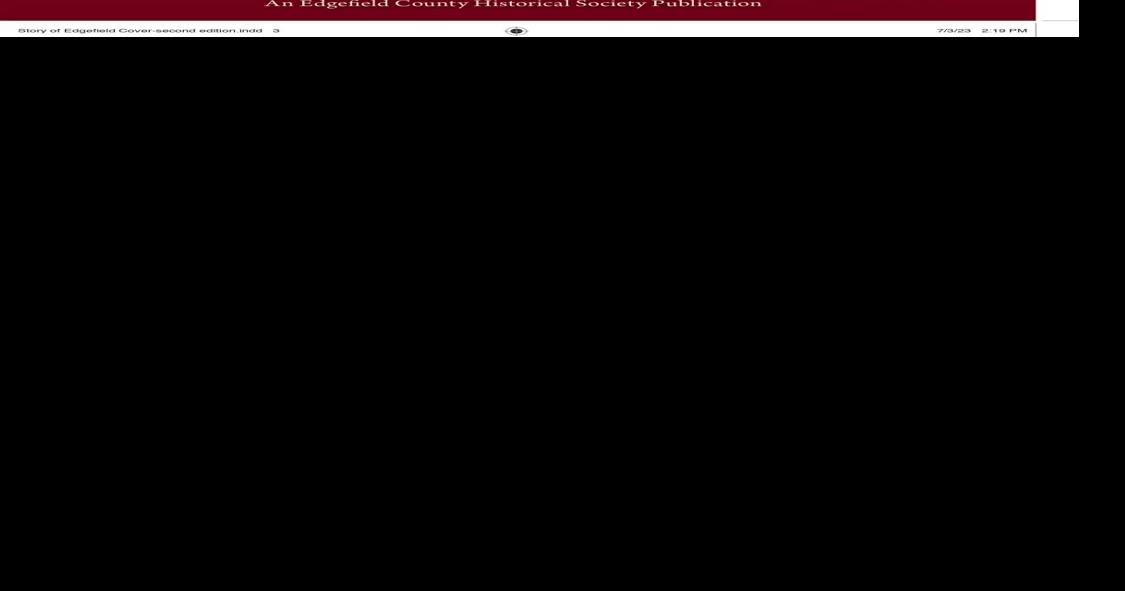 Edgefield County Historical Society announces second edition of book ...