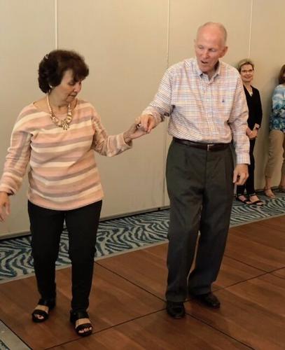 Town & Country members learn the shag at May meeting