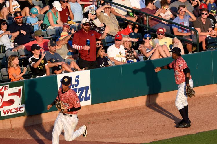 RiverDogs fans and fireworks